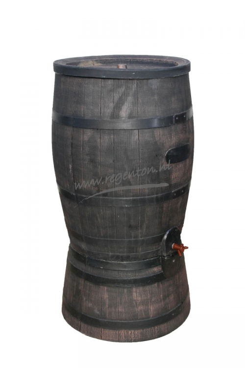 Kraan regenton houtnerf groot (120,240,500 liter) - Webshop - Regenton.nl